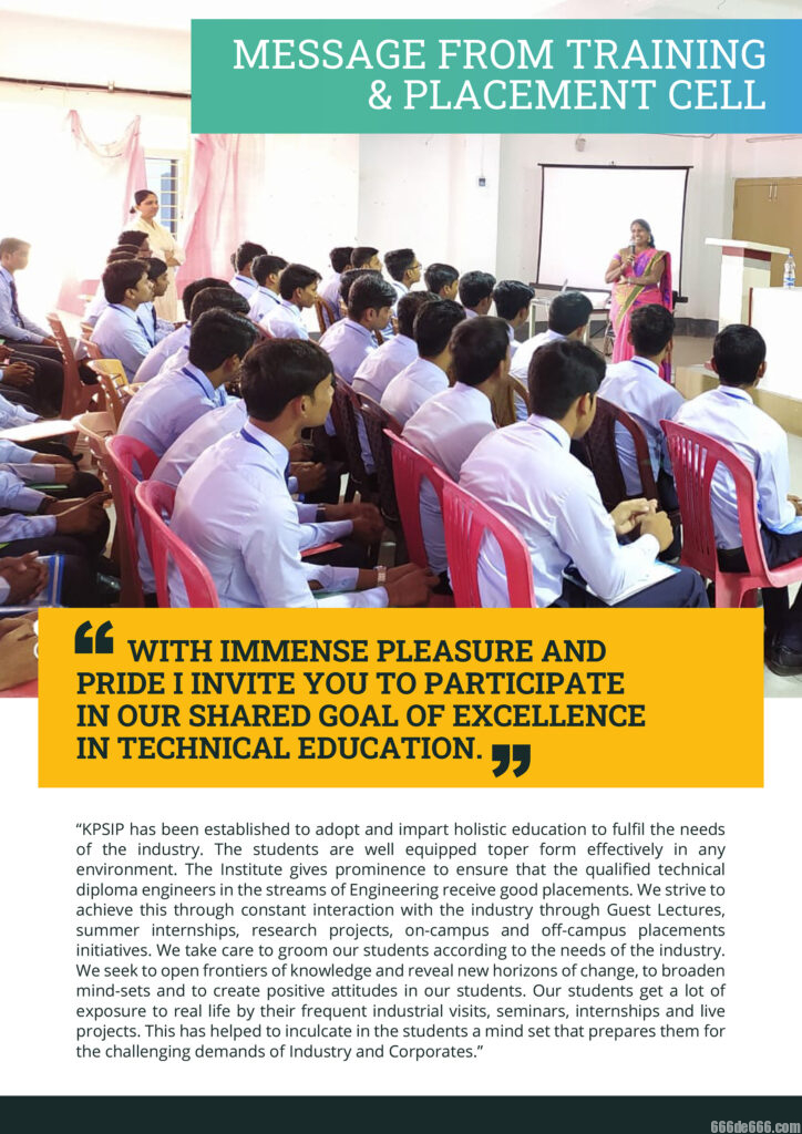 KPS – Training and Placement Brochure | Ishan Samanta